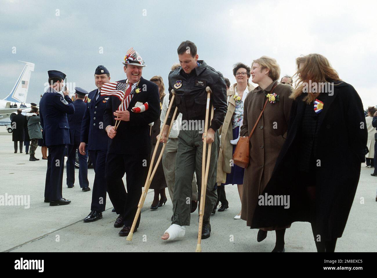 Former U.S. prisoner of war Air Force CAPT. William F. Andrews is ...