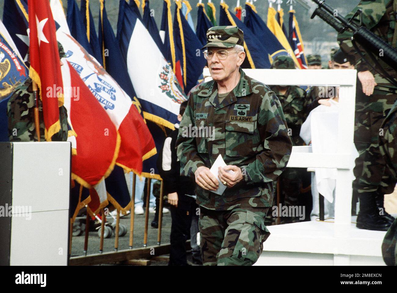GEN. John R. Galvin, supreme allied commander, Europe, takes part in ...