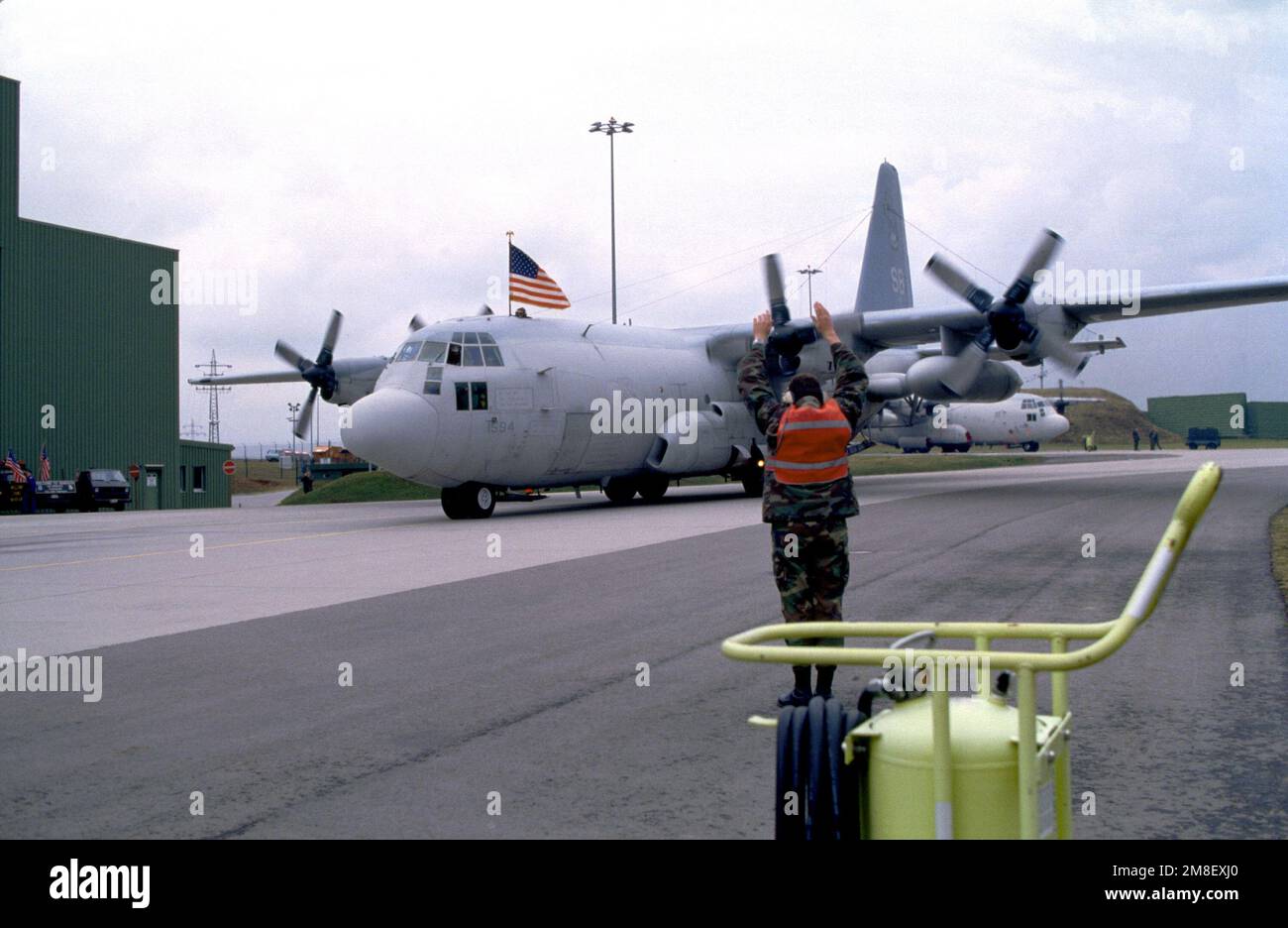 An EC-30H Compass Call aircraft of the 66th Electronic Combat Wing ...