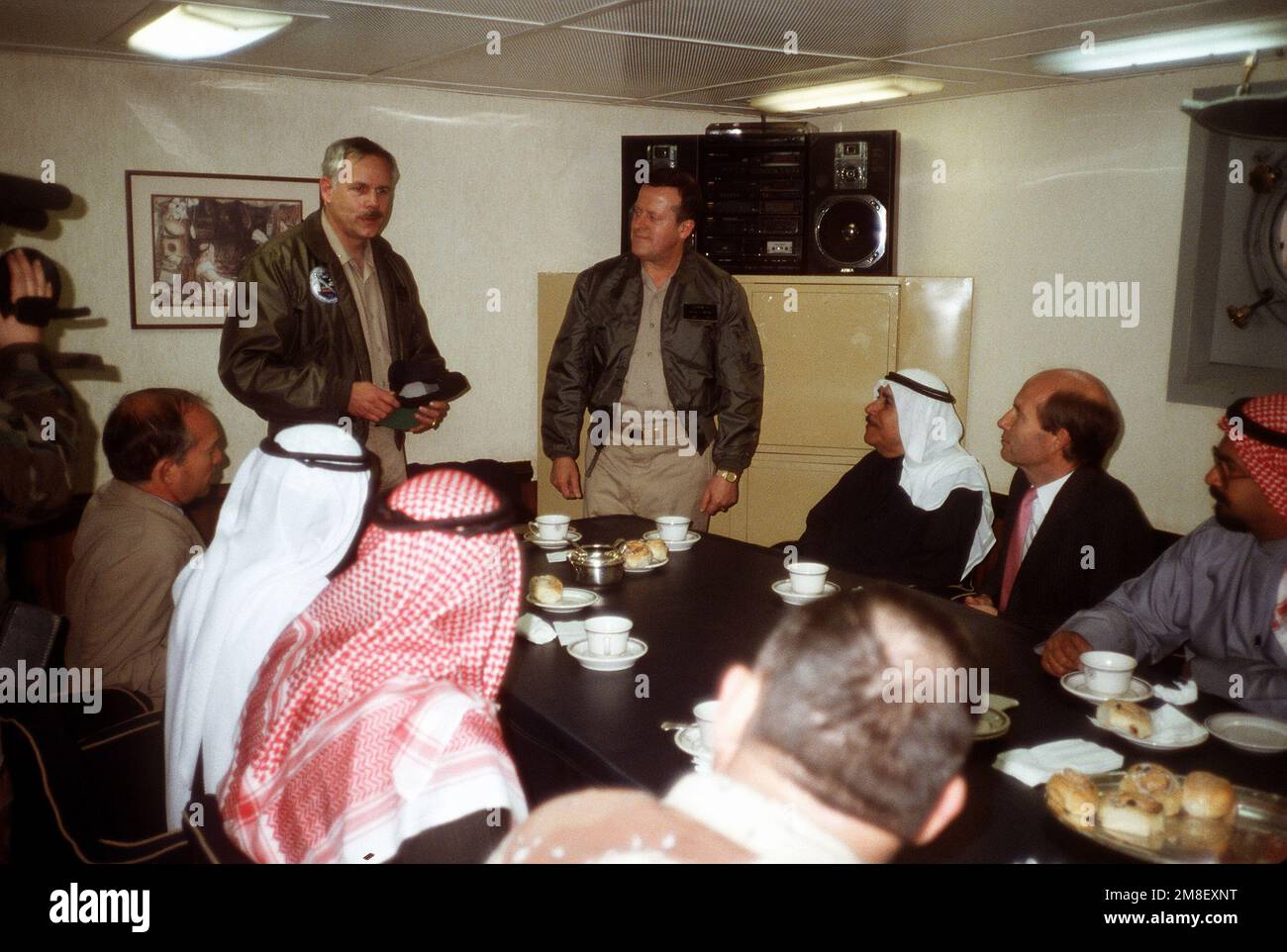 CAPT. W. H. Ide, commanding officer of the miscellaneous flagship USS ...