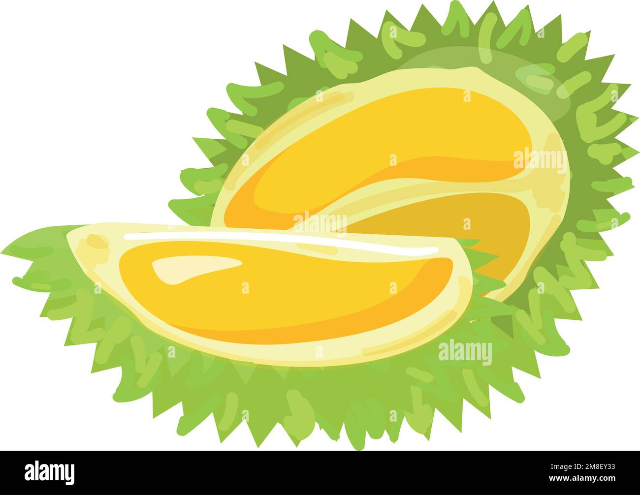 Sweet durian icon cartoon vector. Nature food Stock Vector Image & Art ...