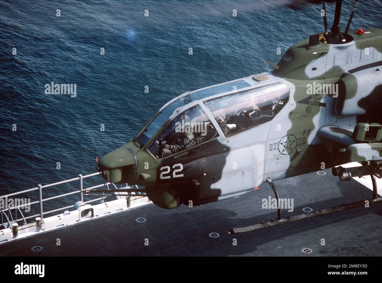 A Marine Utility/Attack Helicopter Squadron 167 (HML/A-167) AH-1W Sea ...