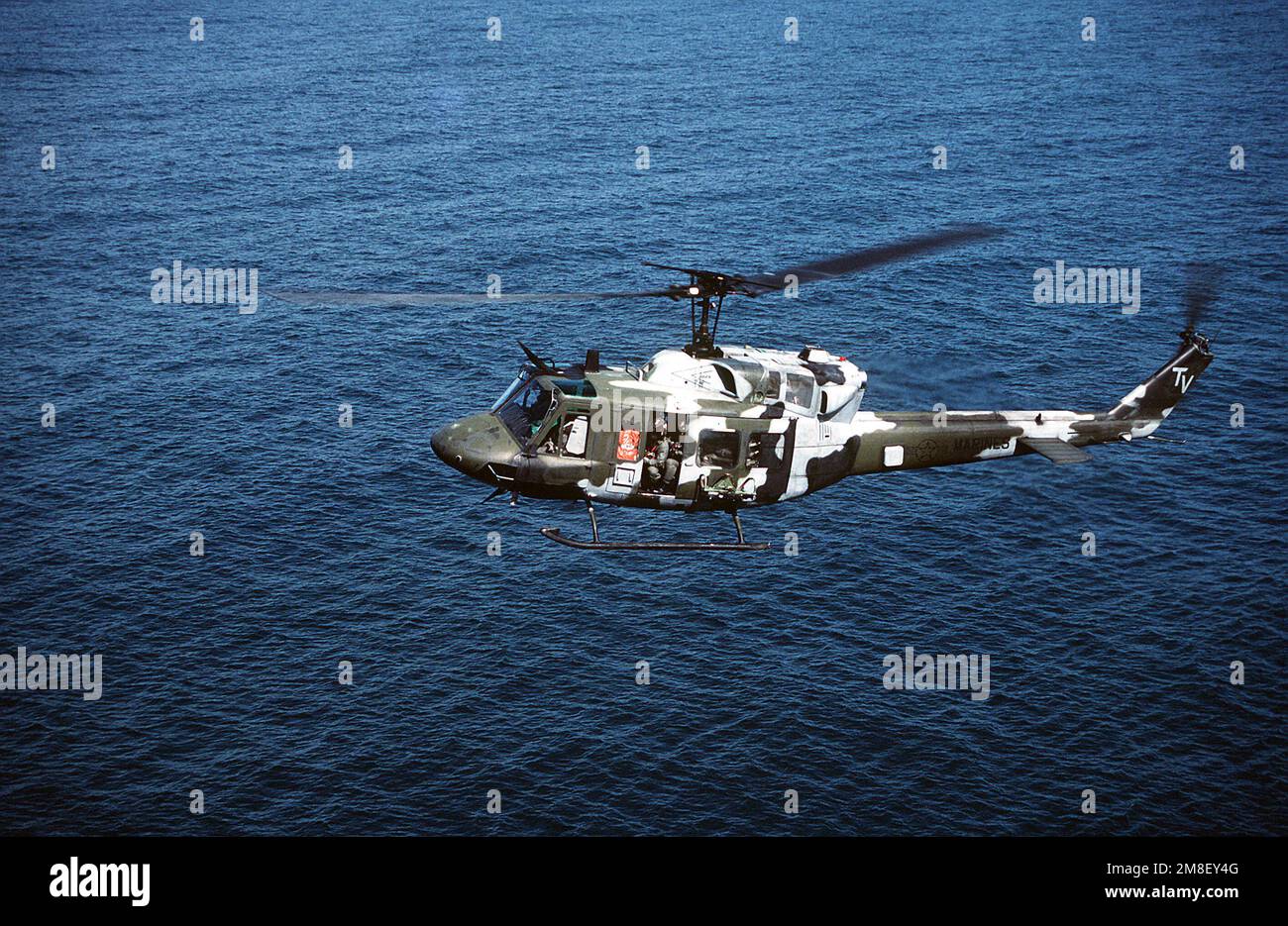 A Marine Utility/Attack Helicopter Squadron 167 (HML/A-167) UH-1N ...