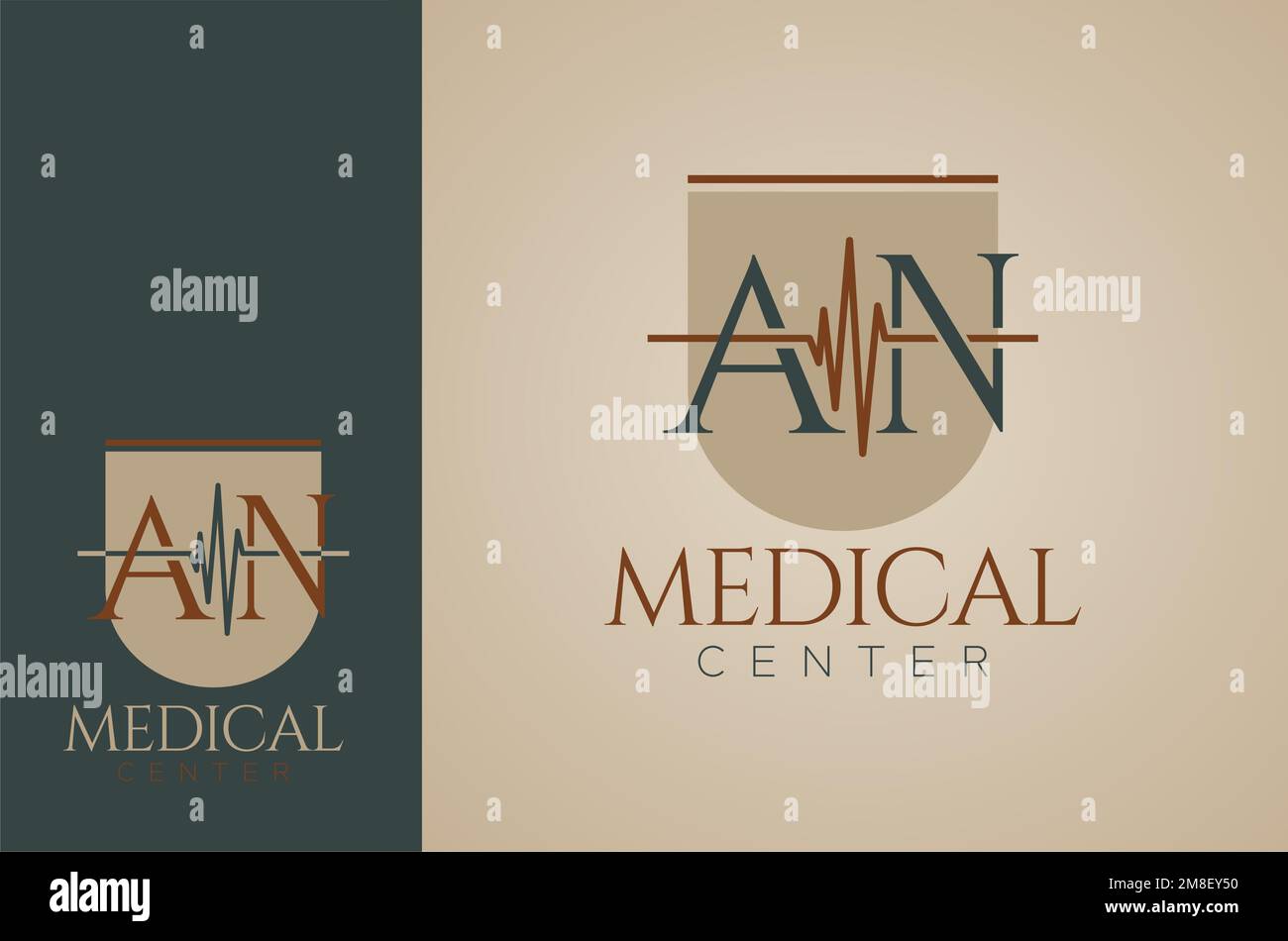 medical logo based on the initial letter AN Stock Vector Image & Art ...