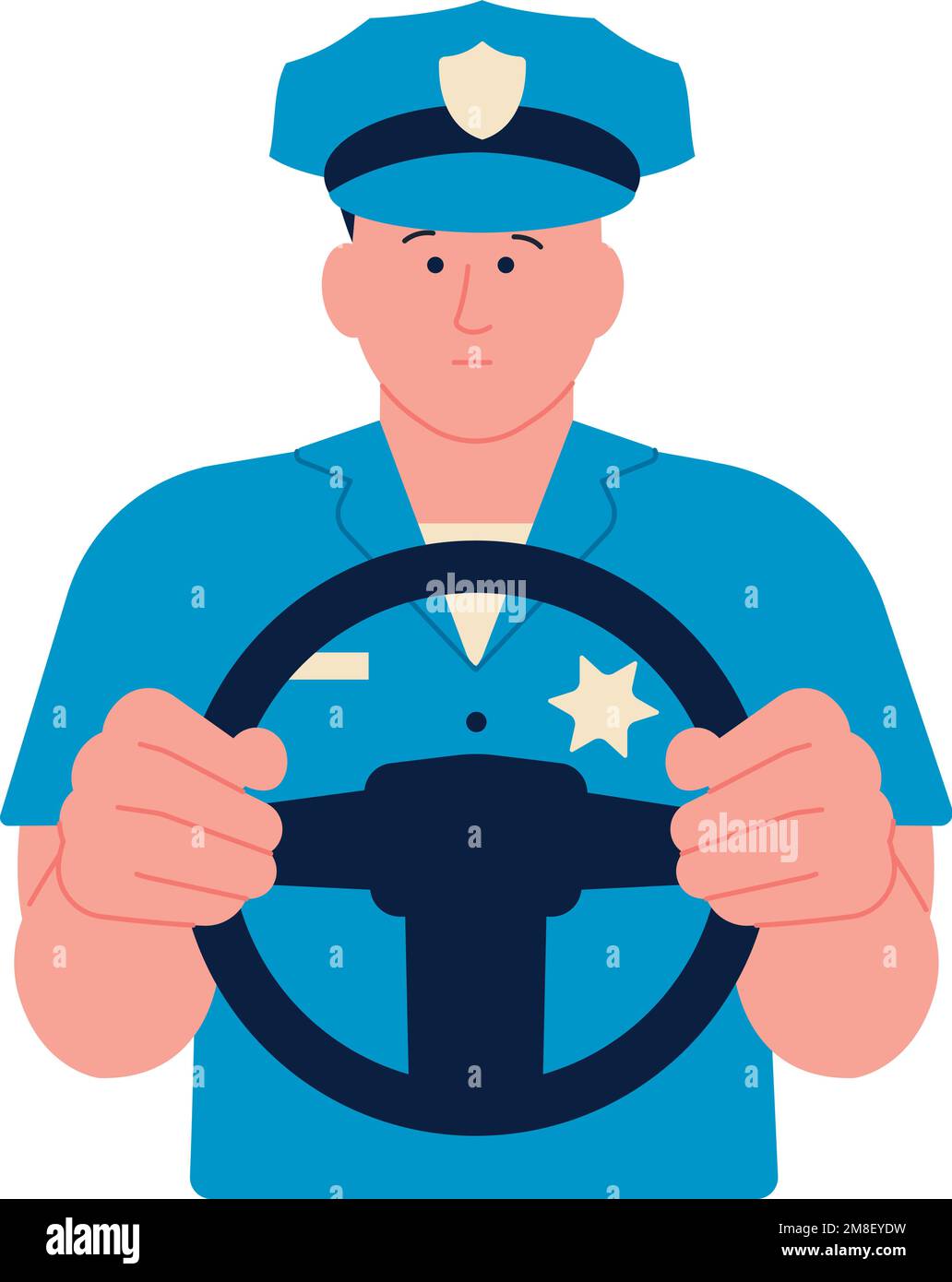 Holding steering wheel Cut Out Stock Images & Pictures - Alamy