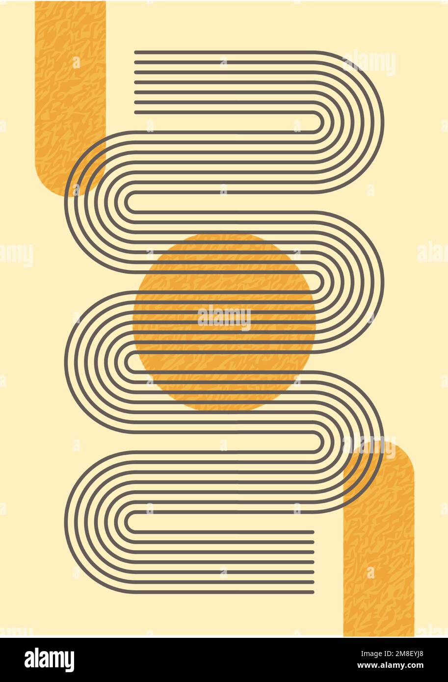 Mid century modern art graphic hi-res stock photography and images - Alamy