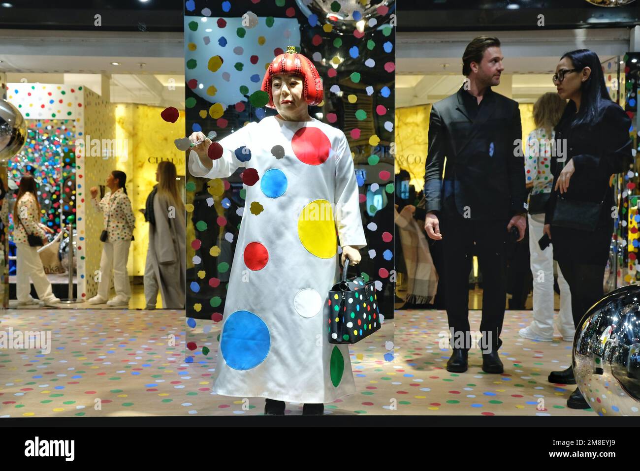 London, UK. 13th January, 2023. A robot version of Japanese artist ...