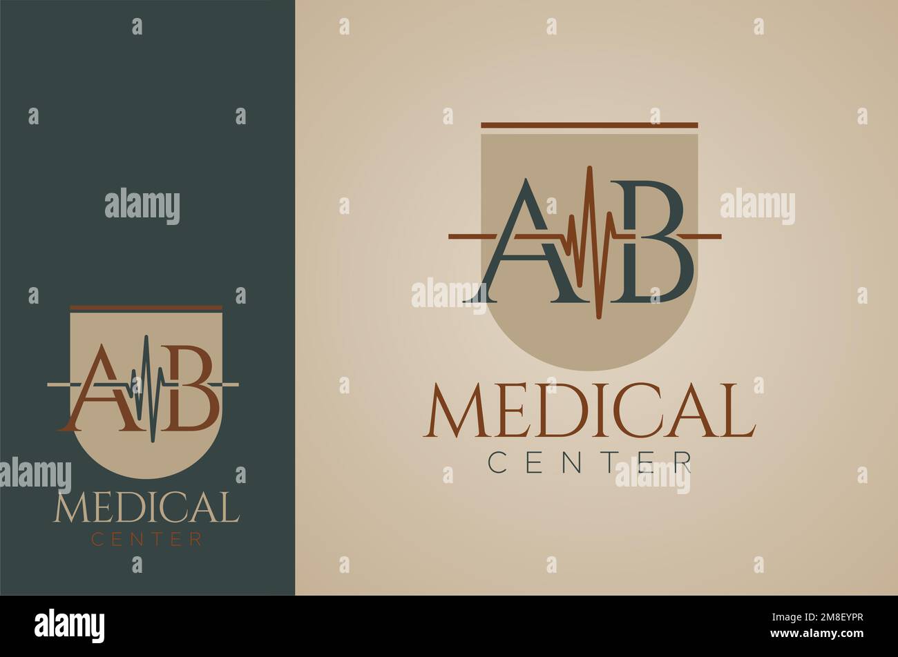 medical logo based on the initial letter AB Stock Vector Image & Art - Alamy