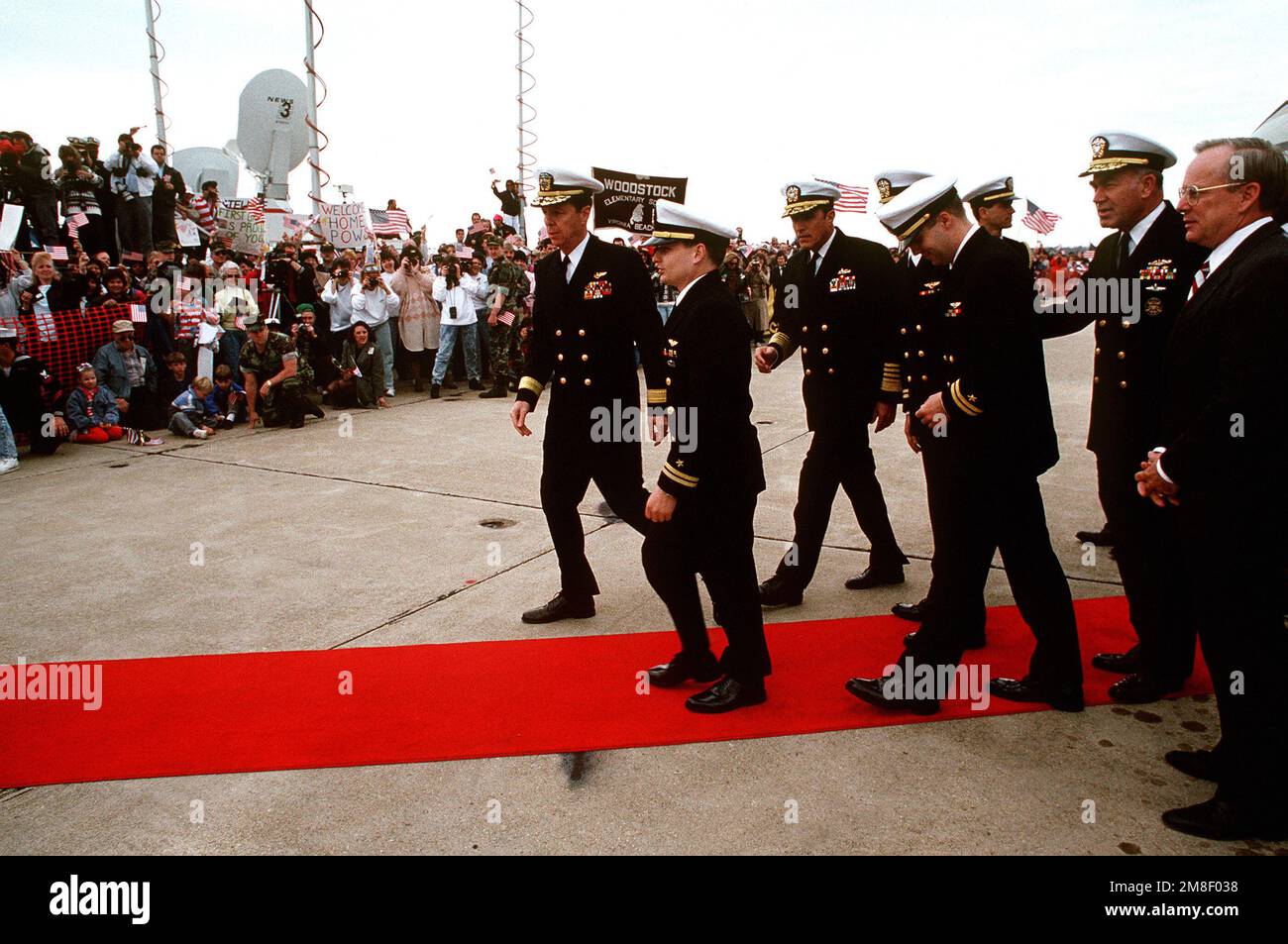 LT. Jeffrey Zaun, second from left, leads LT. Lawrence Slade, third ...