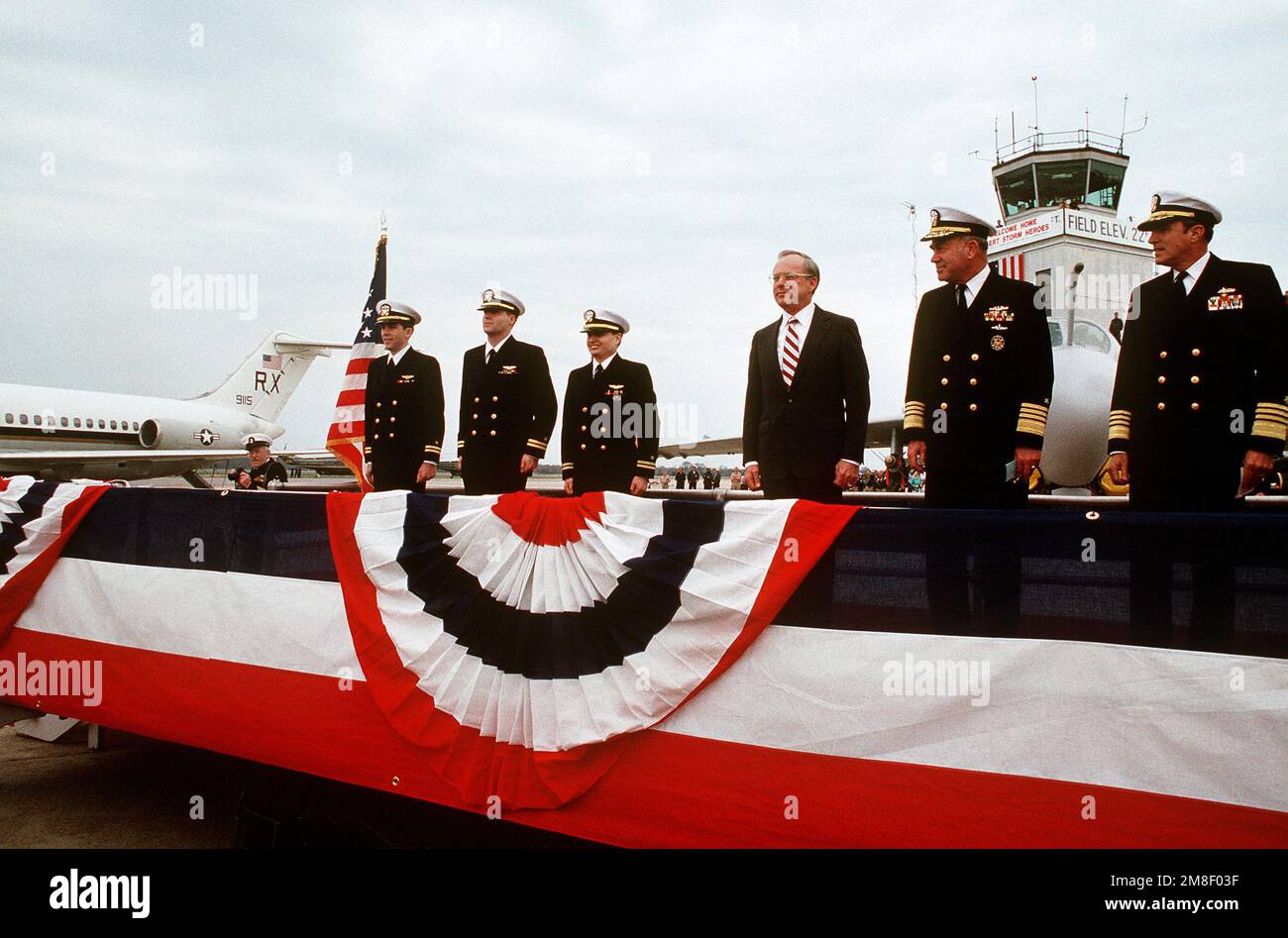 As they depart the platform after a ceremony in their honor, LT ...