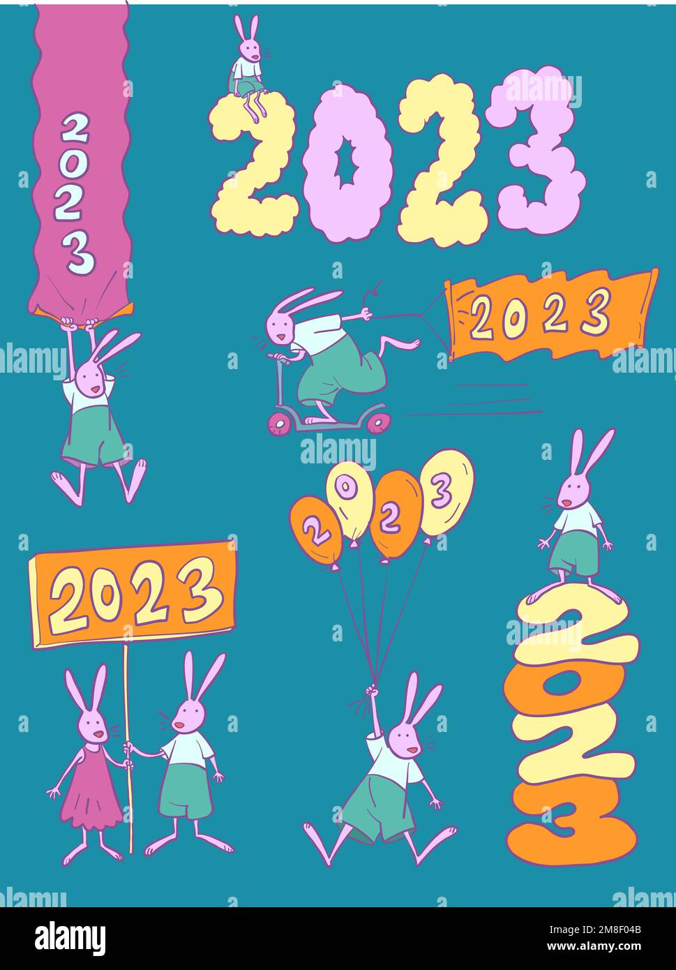 Sitting hares Stock Vector Images - Alamy