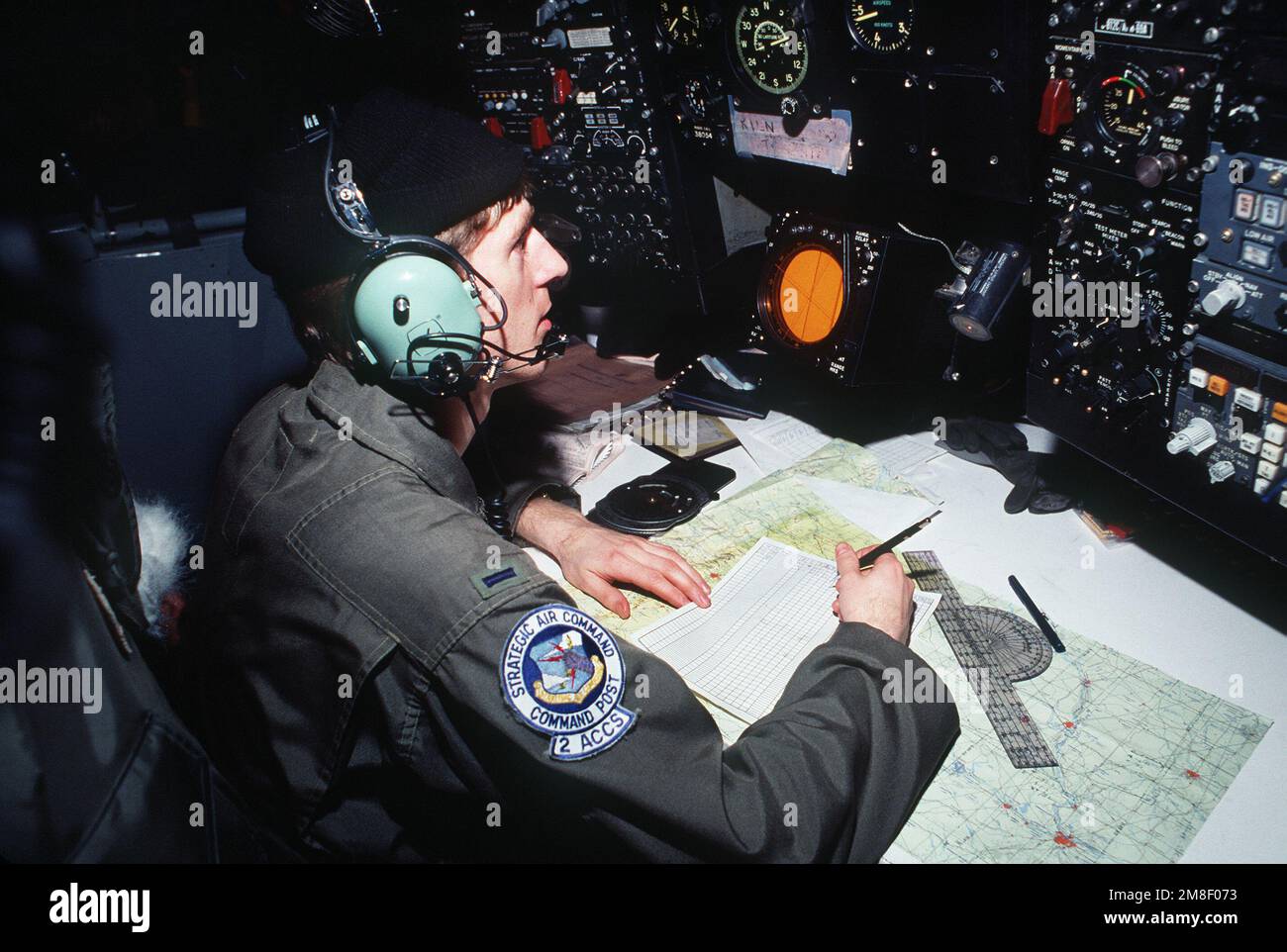 1LT D. Boots, a navigator with the 2nd Airborne Command and Control ...