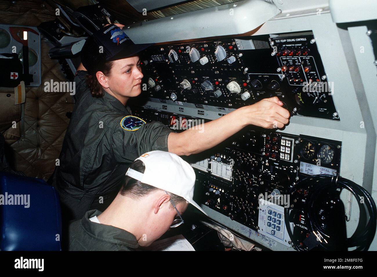 SSGT Diane Cherry, left, and A1C Brook Devos, both of the 1850th ...