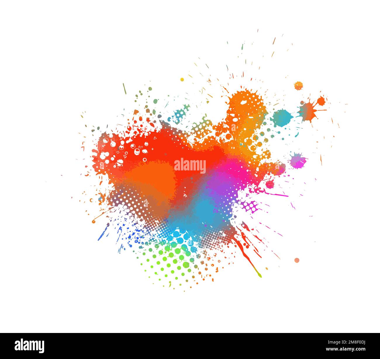 Abstraction colored blots. Vector illustration Stock Vector Image & Art ...