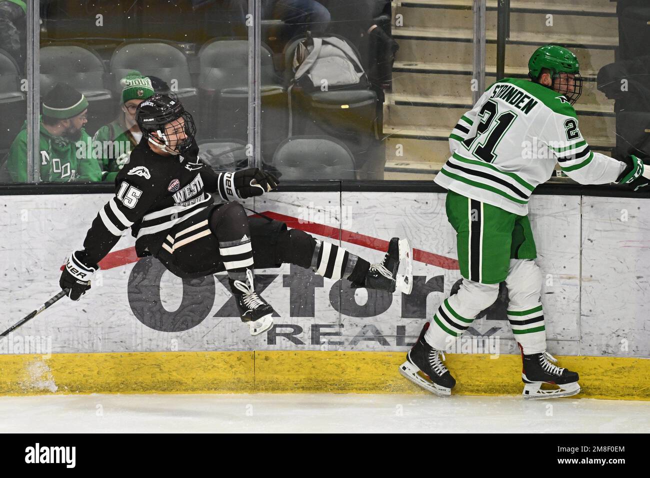 Western Michigan Broncos defenseman Daniel Hilsendager (15) goes ...