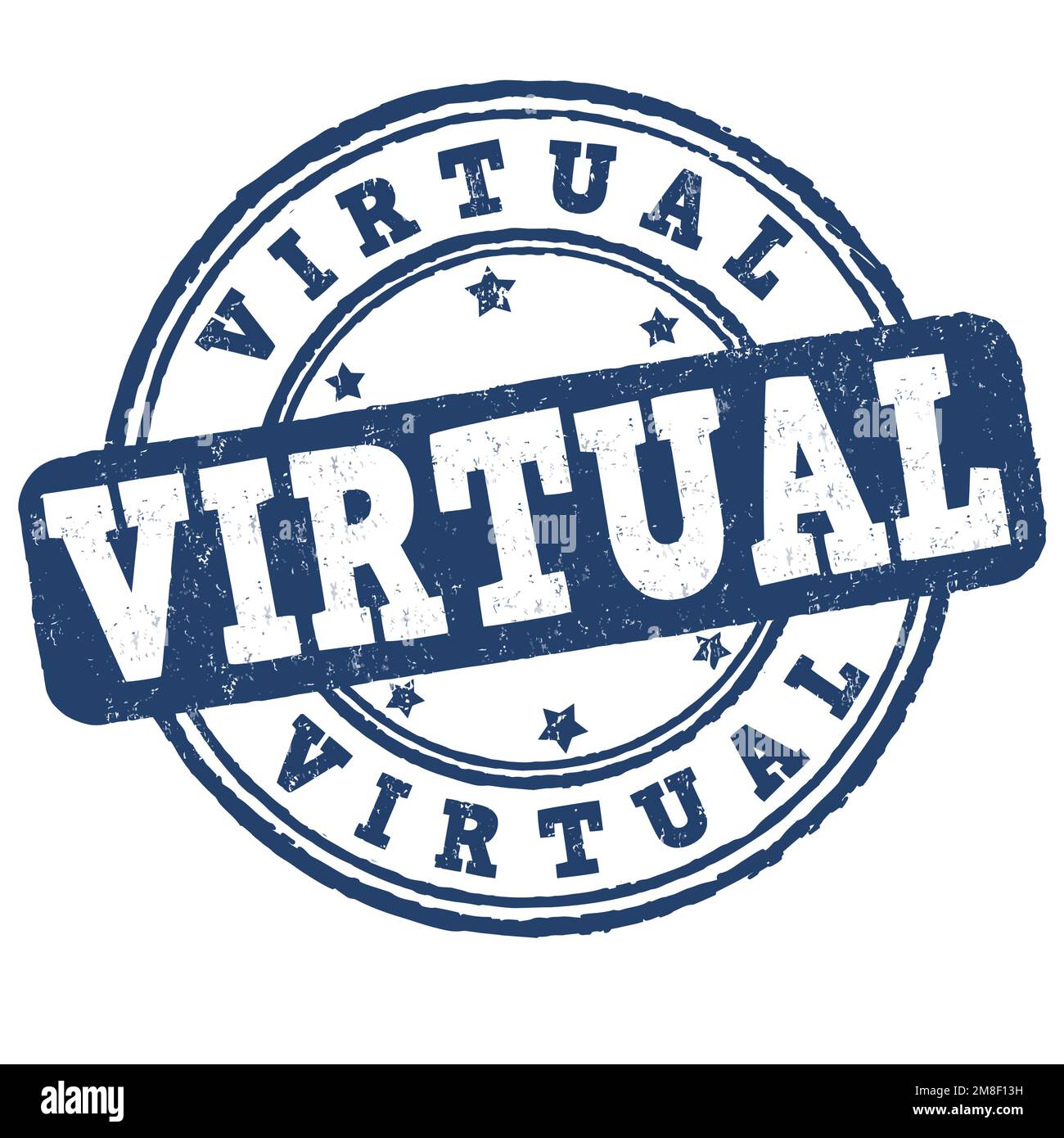 Virtual grunge rubber stamp on white background, vector illustration ...