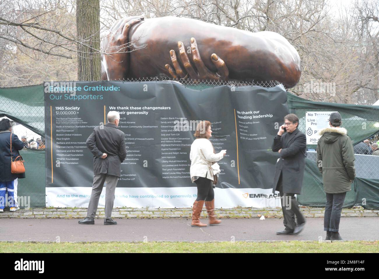 Boston, Massachusetts, USA. 14th Jan, 2023. Botonians gather on Boston ...
