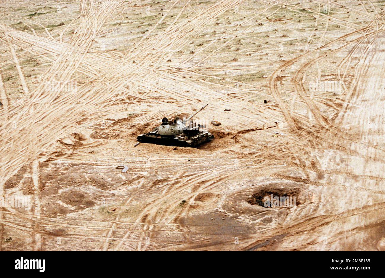 An Iraqi artillery battery in southern Iraq abandoned during Operation ...