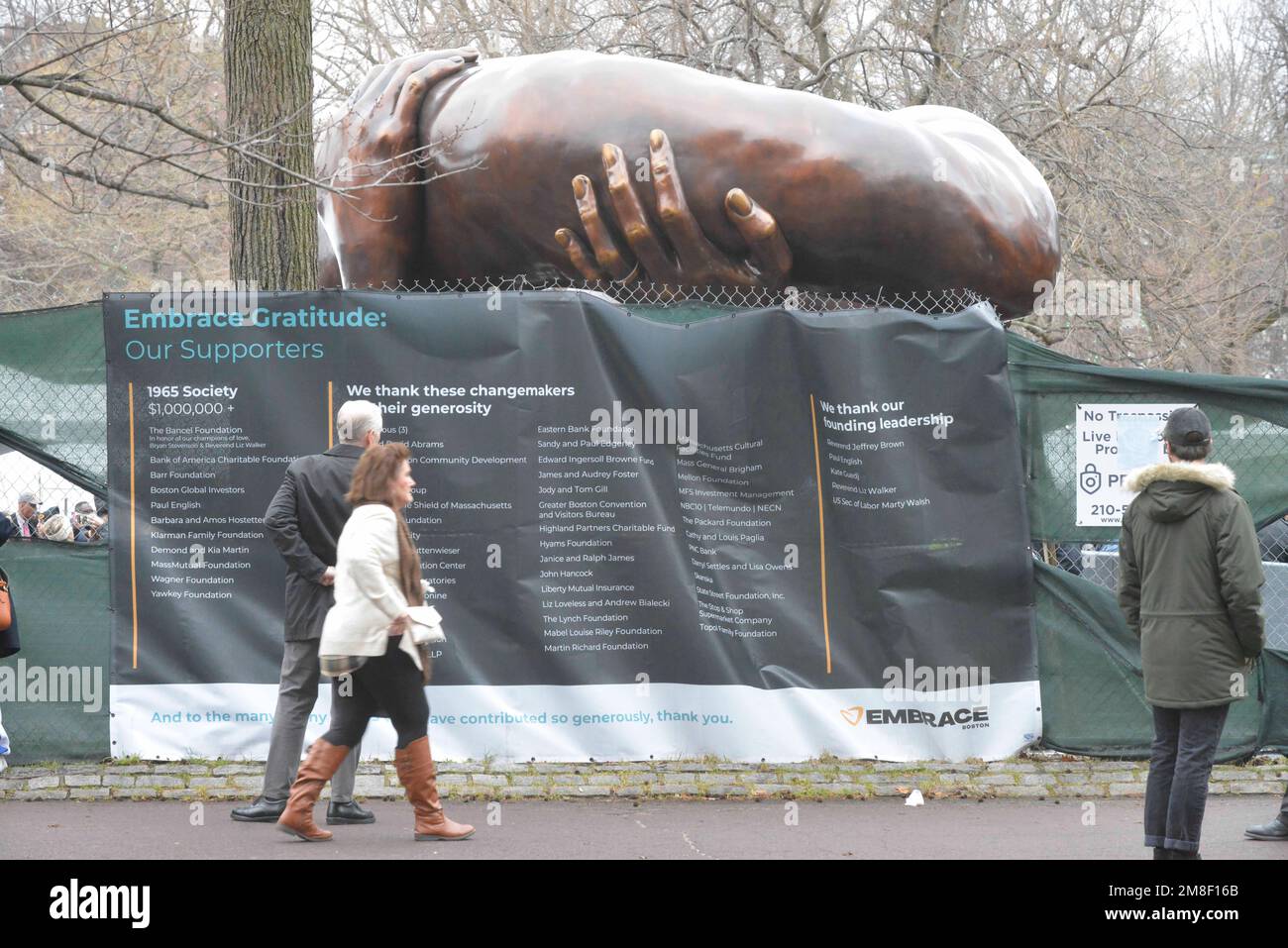 Boston, Massachusetts, USA. 14th Jan, 2023. Botonians gather on Boston ...