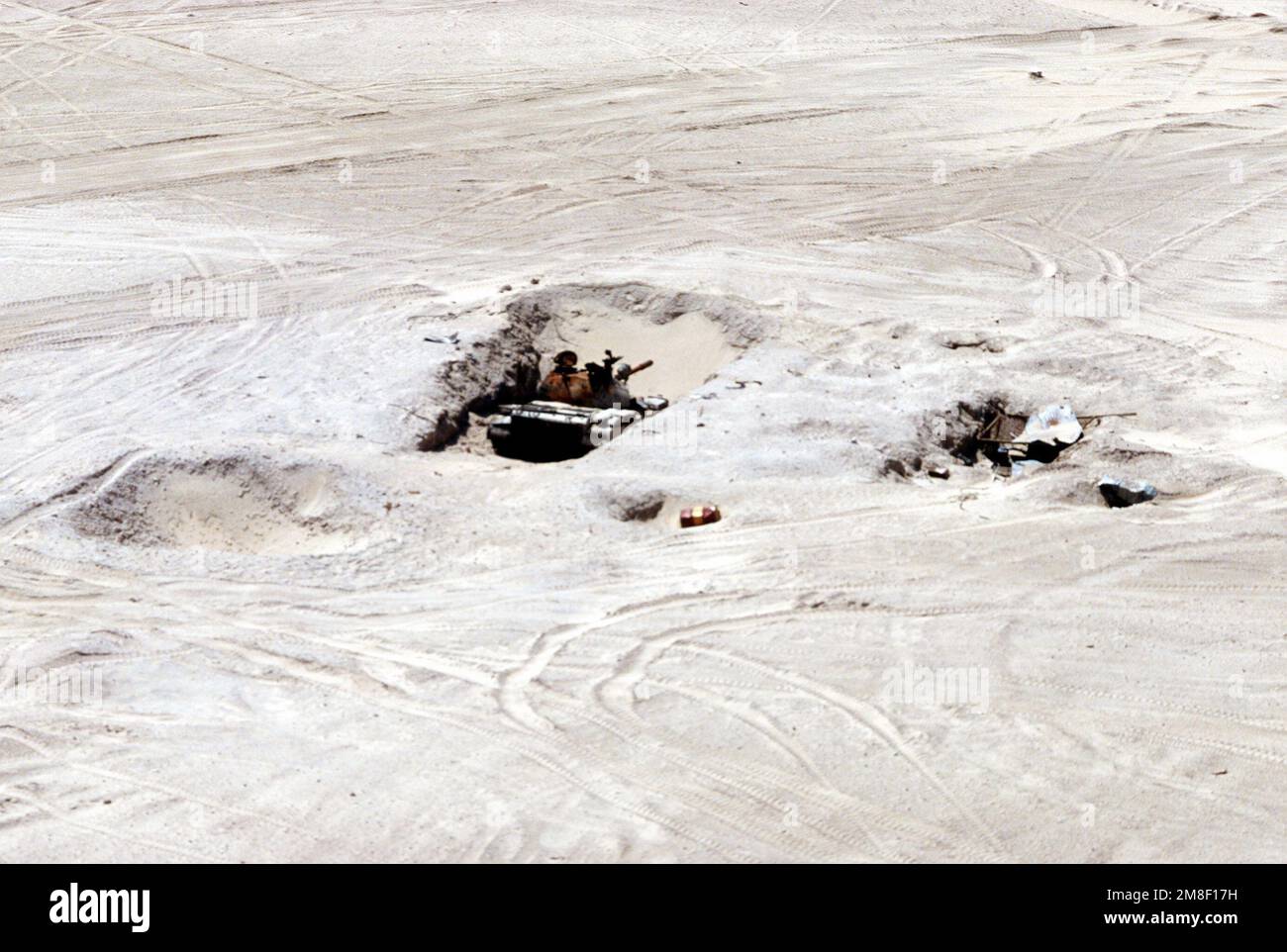 An Iraqi T-72 main battle tank destroyed during Operation Desert Storm ...
