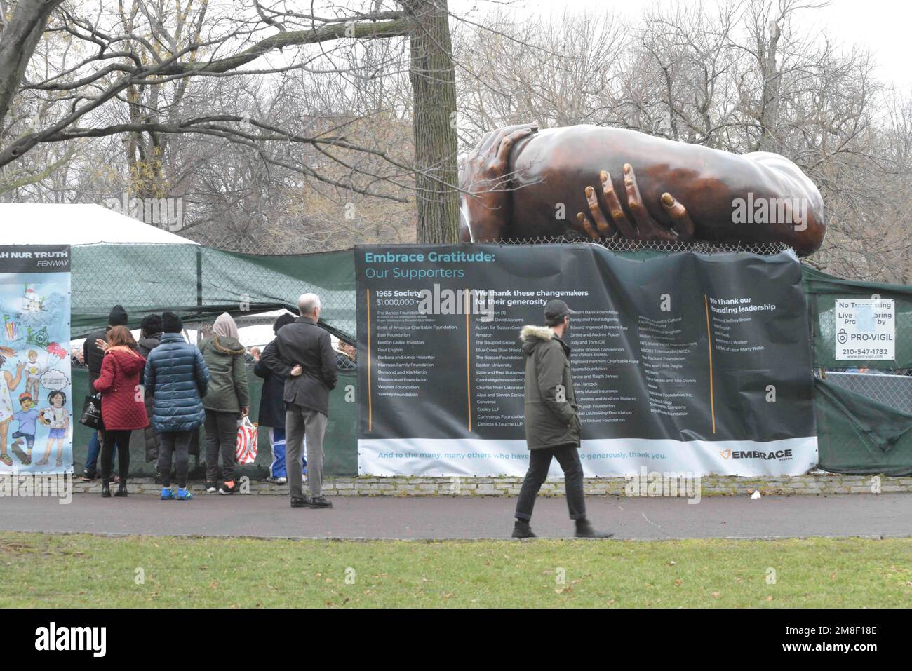 Boston, Massachusetts, USA. 14th Jan, 2023. Botonians gather on Boston ...