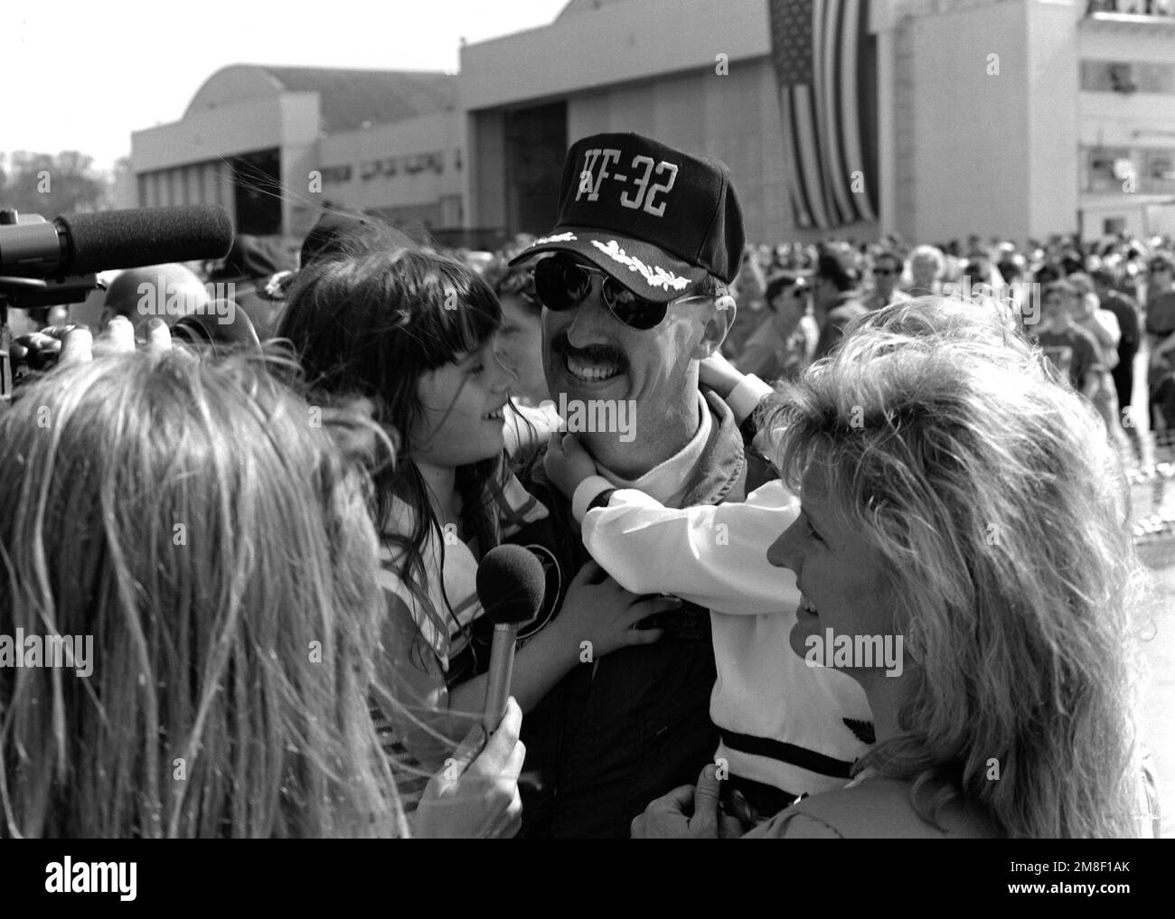 CMDR. Robert E. Davis, commanding officer of Fighter Squadron 32 (VF-32 ...