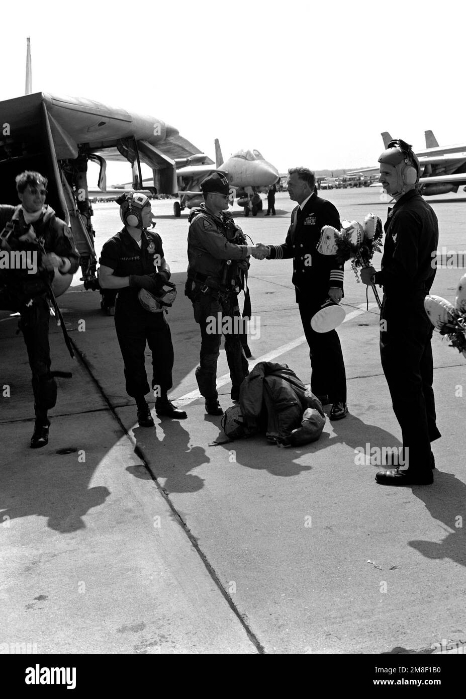 LT. CMDR. Gene Miller and CMDR. Tom Deppe, Fighter Squadron 32 (V F-32 ...