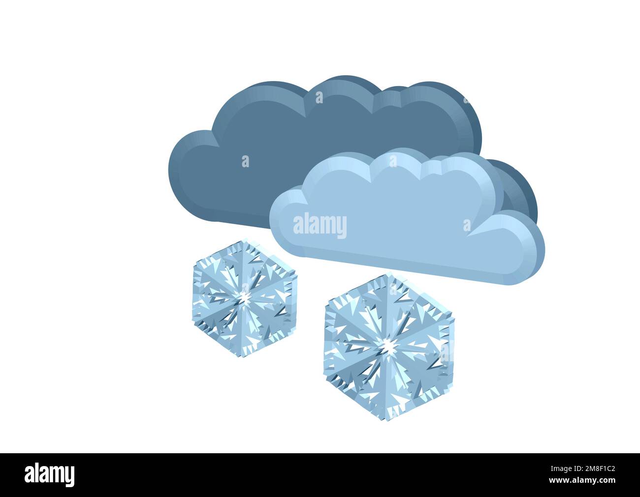 snow vector illustration isolated on white background Stock Vector ...