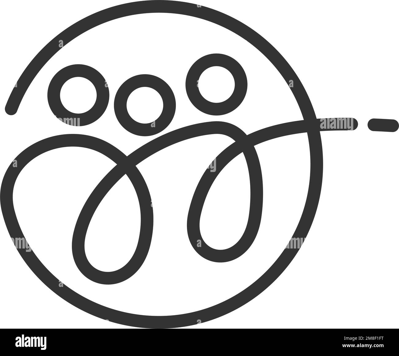 Teamwork family logo template Icon Illustration Brand Identity Stock ...