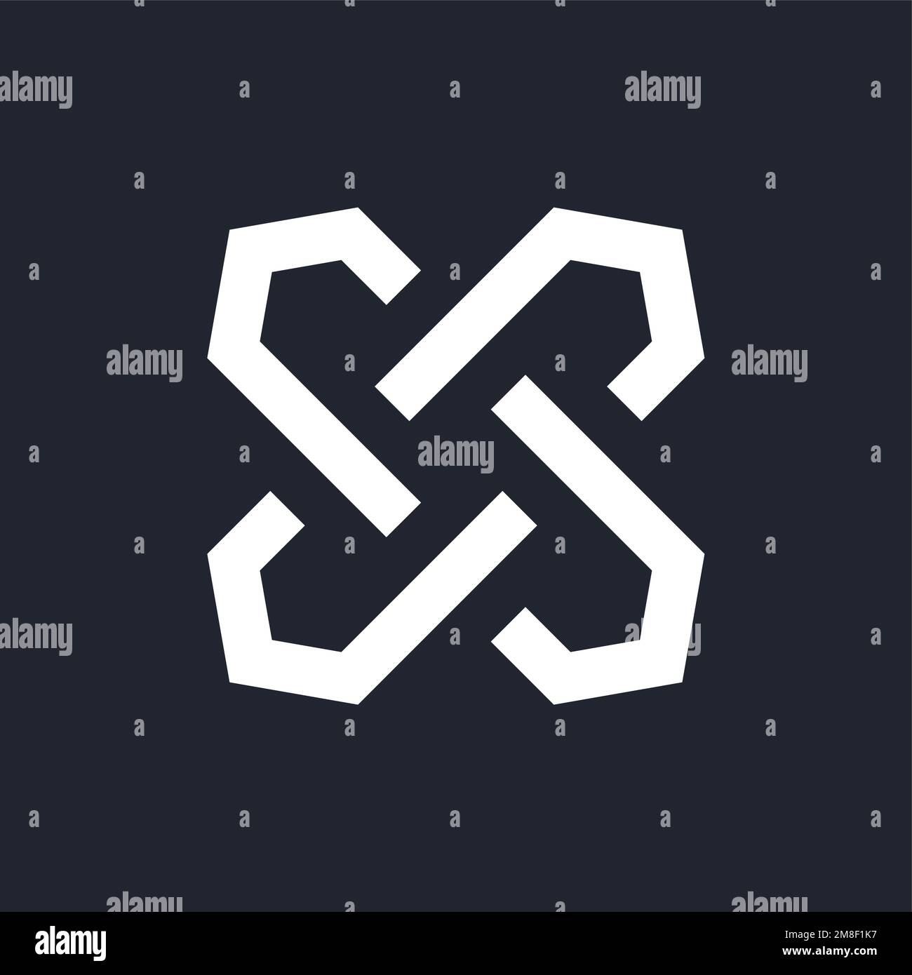 Complex Geometric Contemporary Element. Logo Icon for Business ...