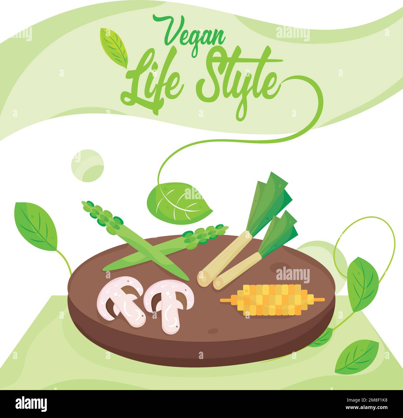 Female corn salad Stock Vector Images - Alamy