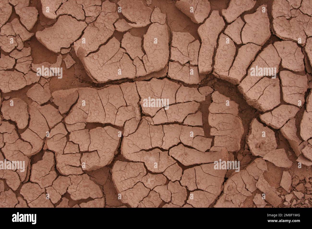 Earth crust burst open by drought in Erg M'Hazil, Morocco Stock Photo ...