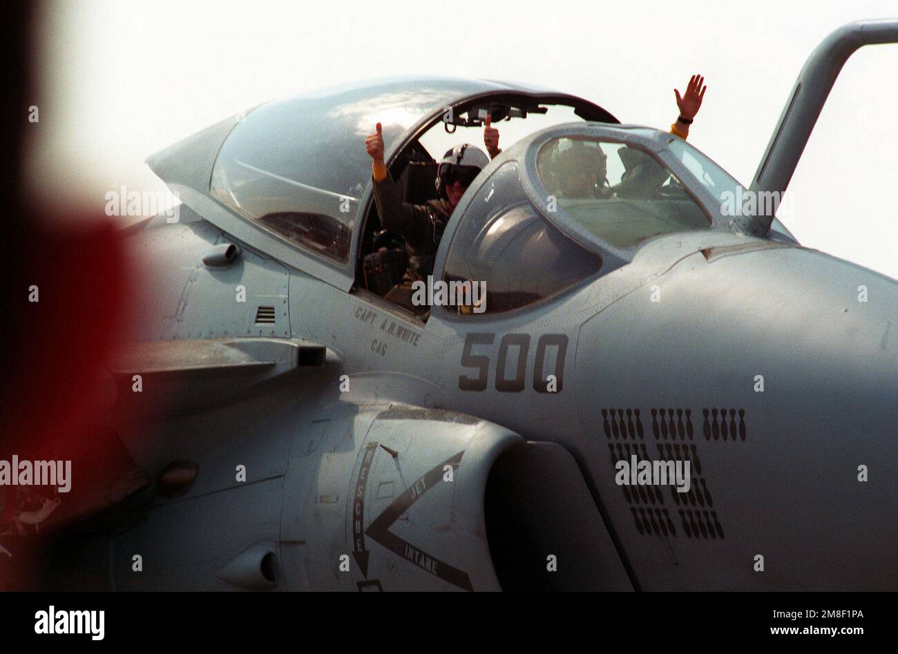 CAPT. A. Hardin White, the commander of Carrier Air wing 3 (CVW-3 ...