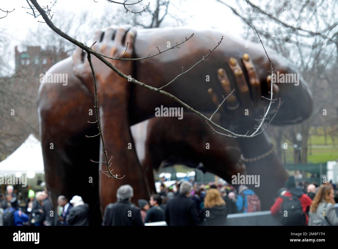 Boston, Massachusetts, USA. 14th Jan, 2023. Botonians gather on Boston ...