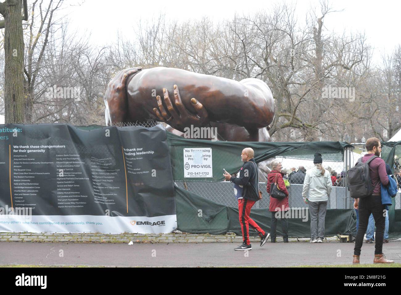Boston, Massachusetts, USA. 14th Jan, 2023. Botonians gather on Boston ...