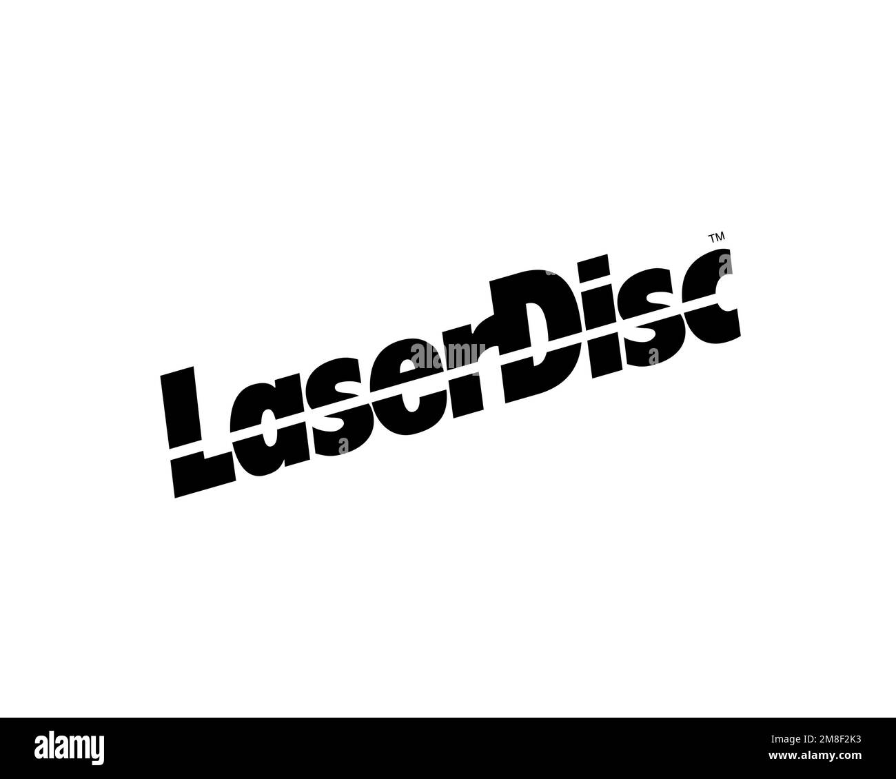 LaserDisc, rotated logo, white background Stock Photo - Alamy