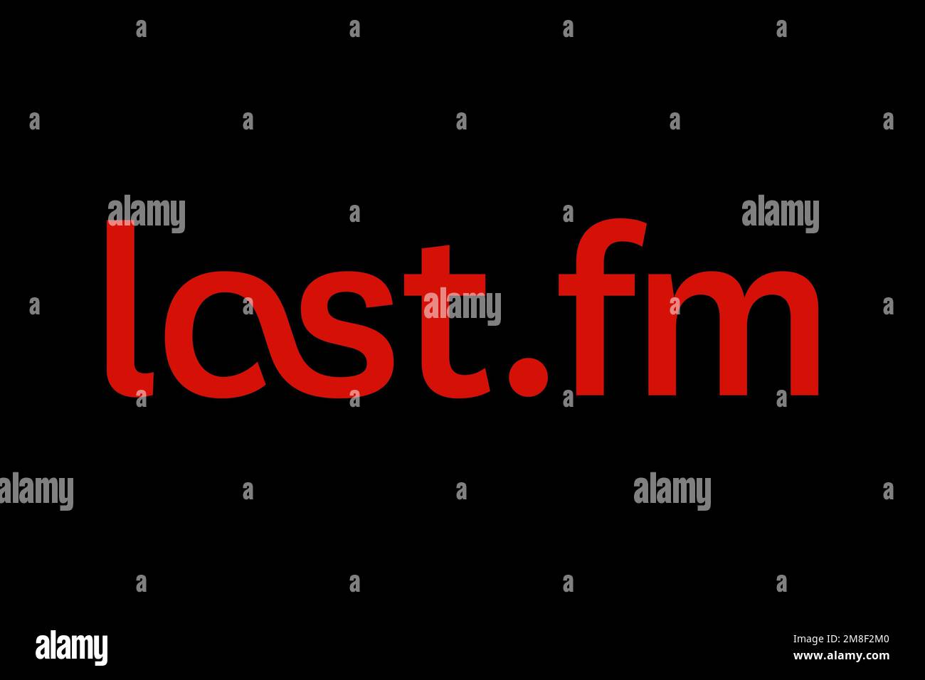 Last. fm, Logo, Black background Stock Photo - Alamy