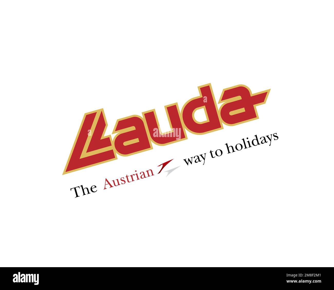 Lauda Air, rotated logo, white background Stock Photo - Alamy