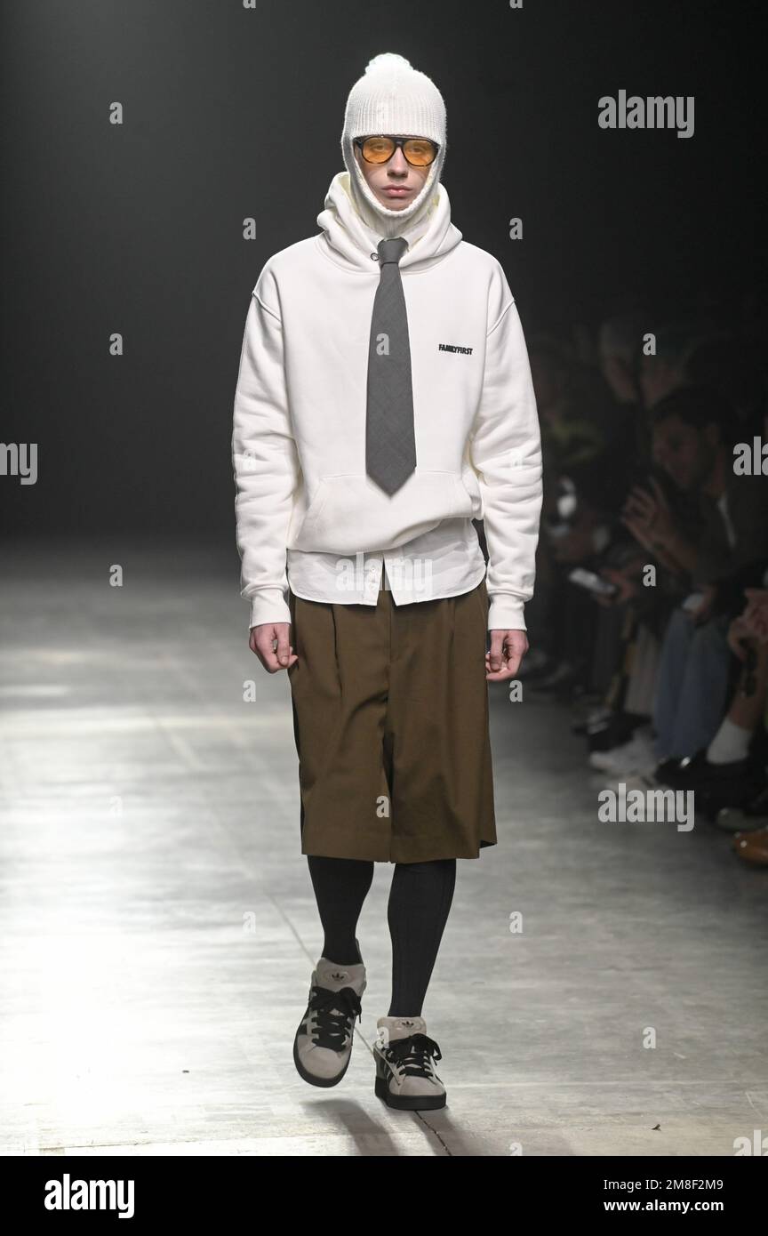 Milan, Italy. 13th Jan, 2023. Milan, Men Fashion Week, Fall Winter 2023 ...