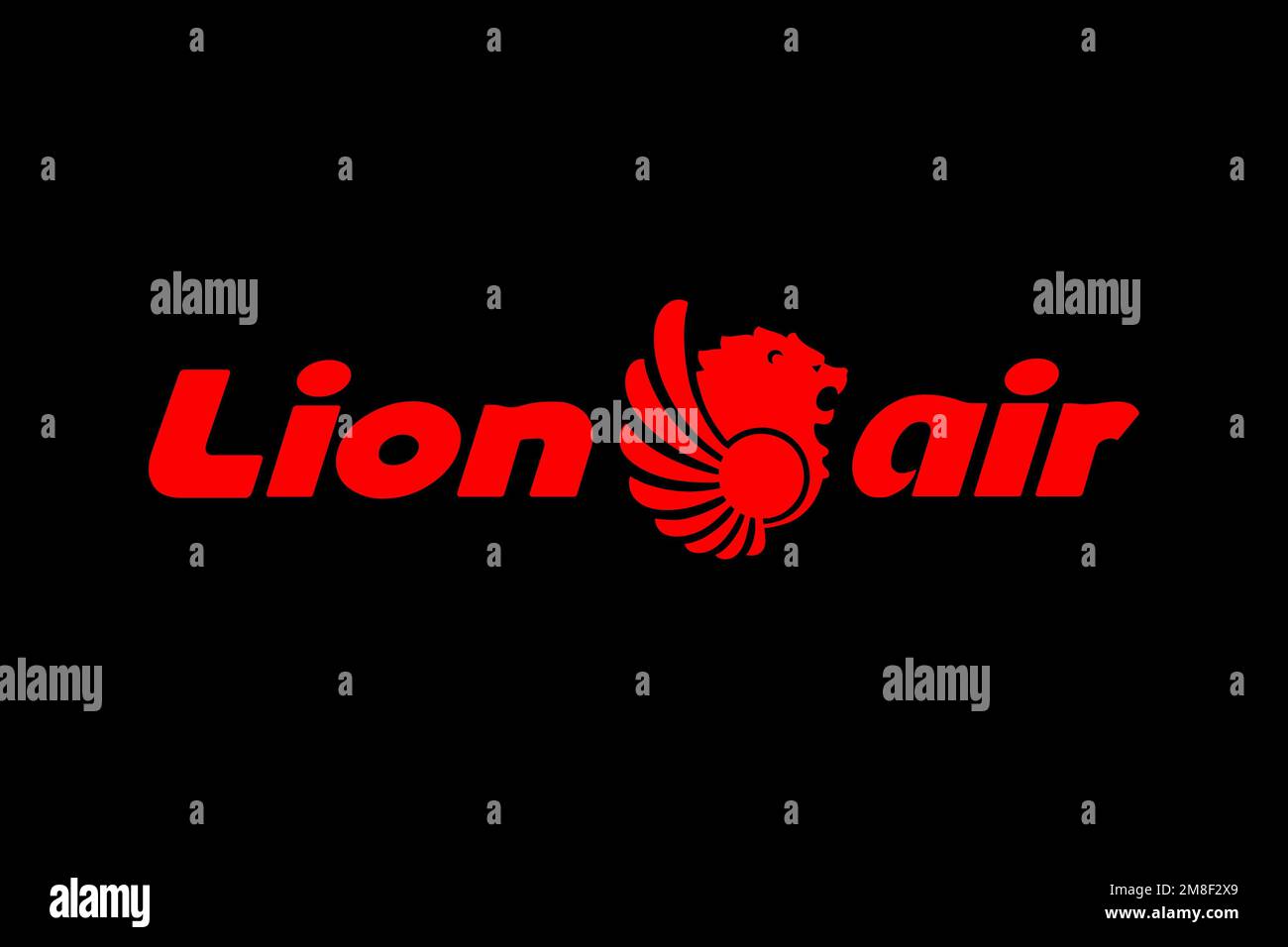 Lion Air, Logo, Black background Stock Photo - Alamy