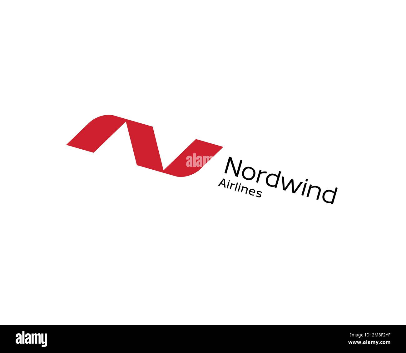Nordwind Airline, rotated logo, white background B Stock Photo - Alamy