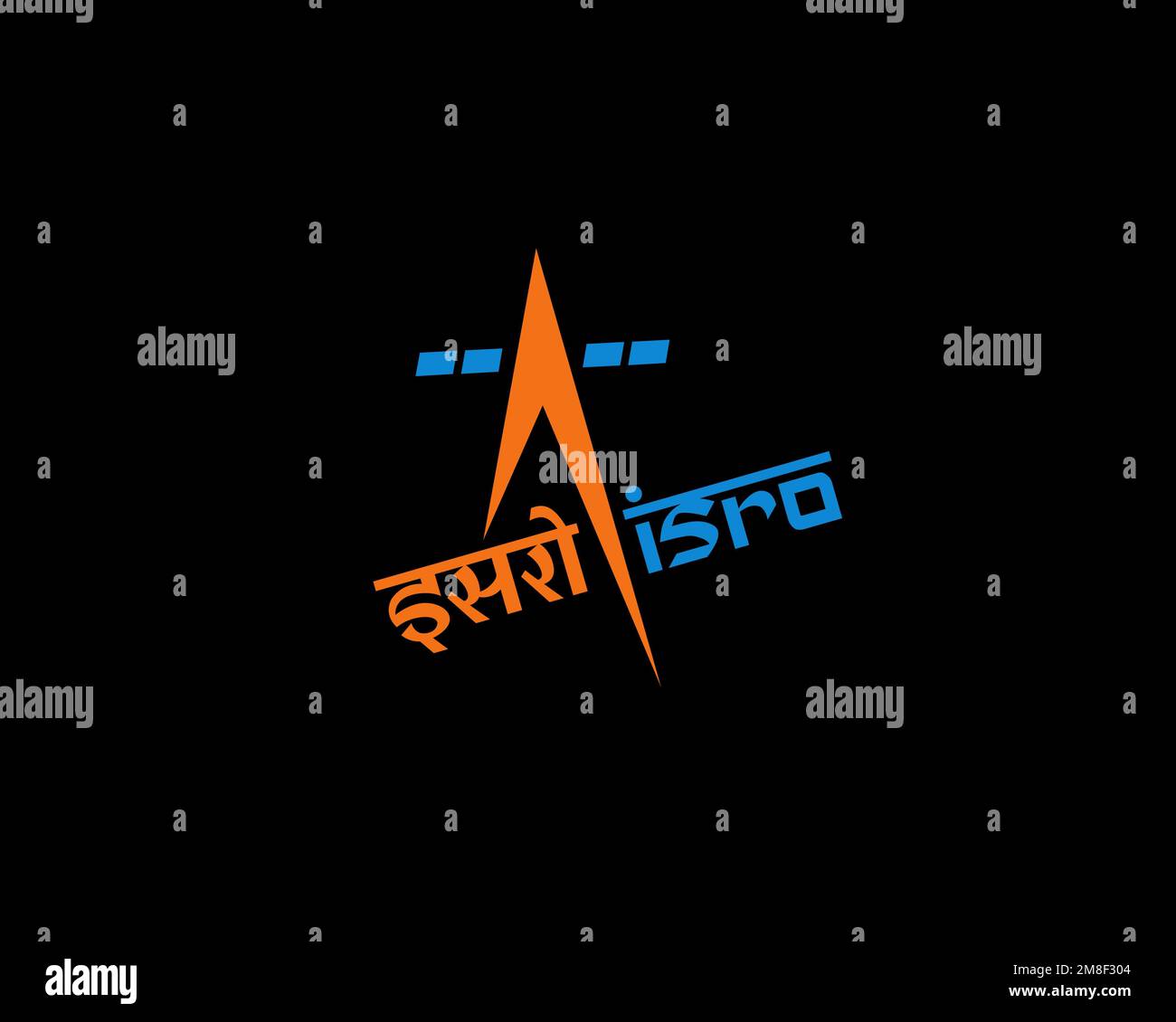 Liquid Propulsion Systems Centre, rotated logo, black background Stock ...