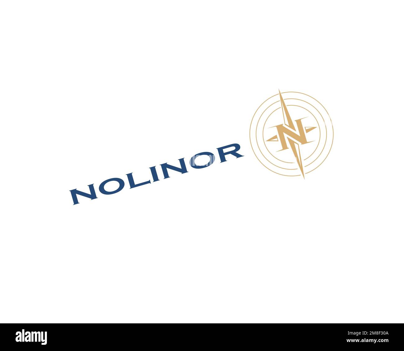Nolinor Aviation, rotated logo, white background Stock Photo - Alamy