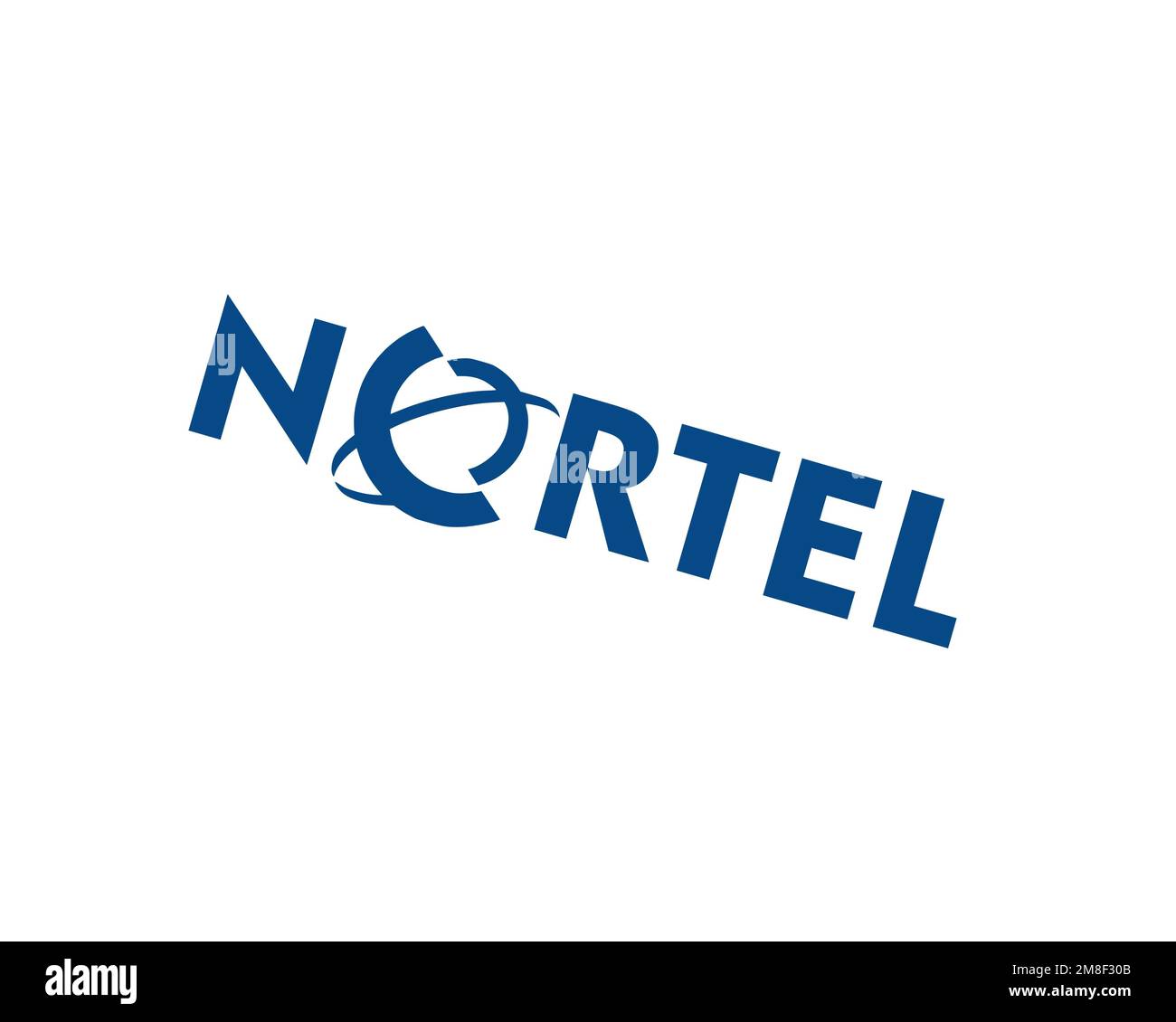 Nortel, rotated logo, white background B Stock Photo - Alamy