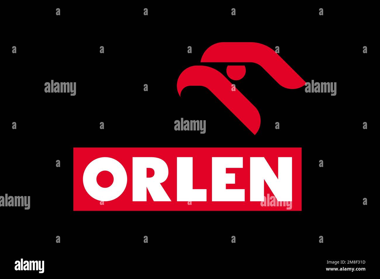PKN Orlen, Logo, Black background Stock Photo - Alamy