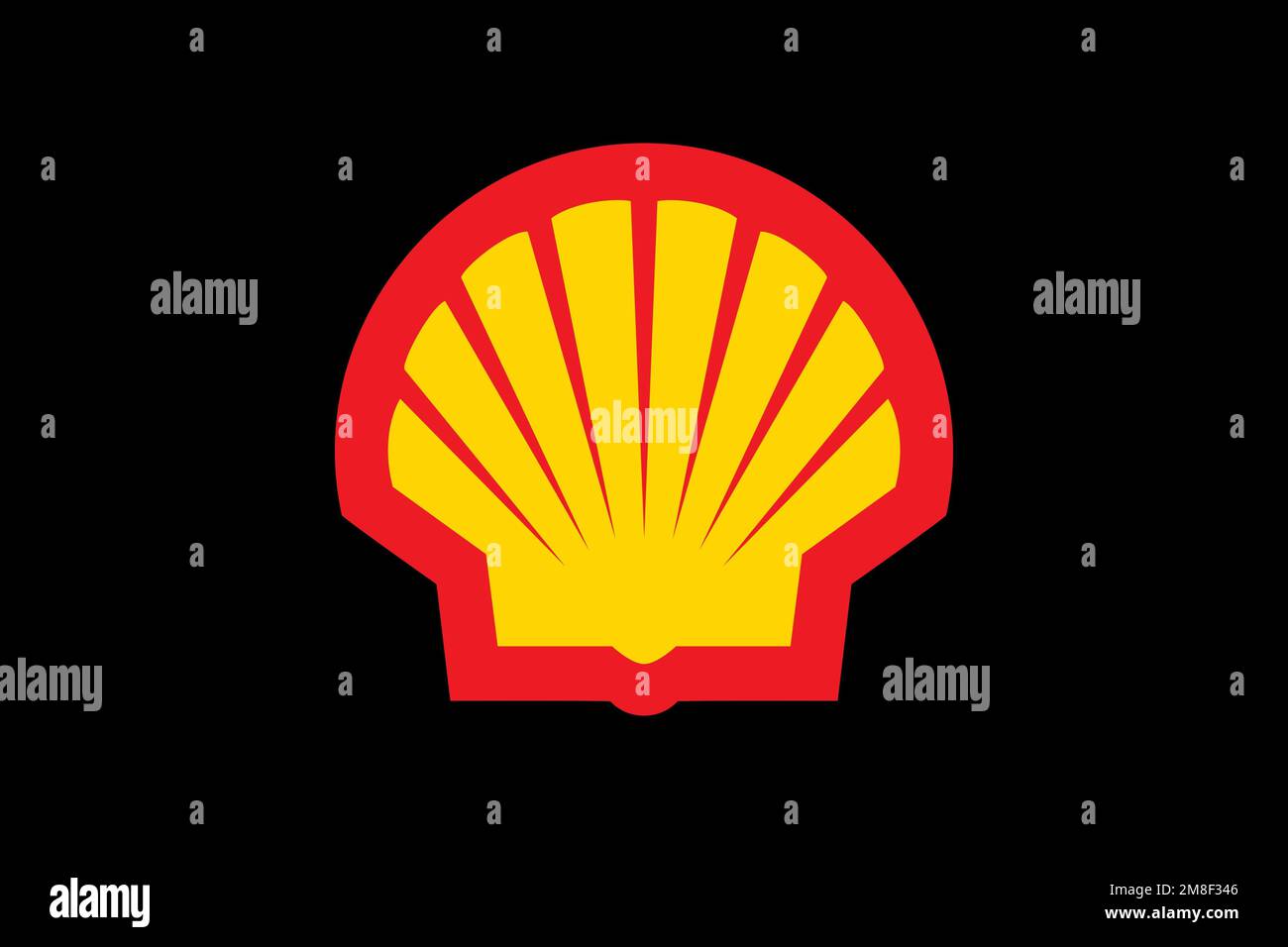 Royal Dutch Shell, Logo, Black background Stock Photo - Alamy
