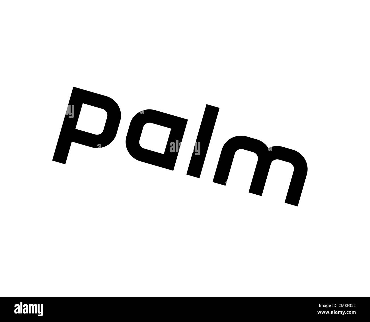 Palm Inc. rotated logo, white background B Stock Photo - Alamy