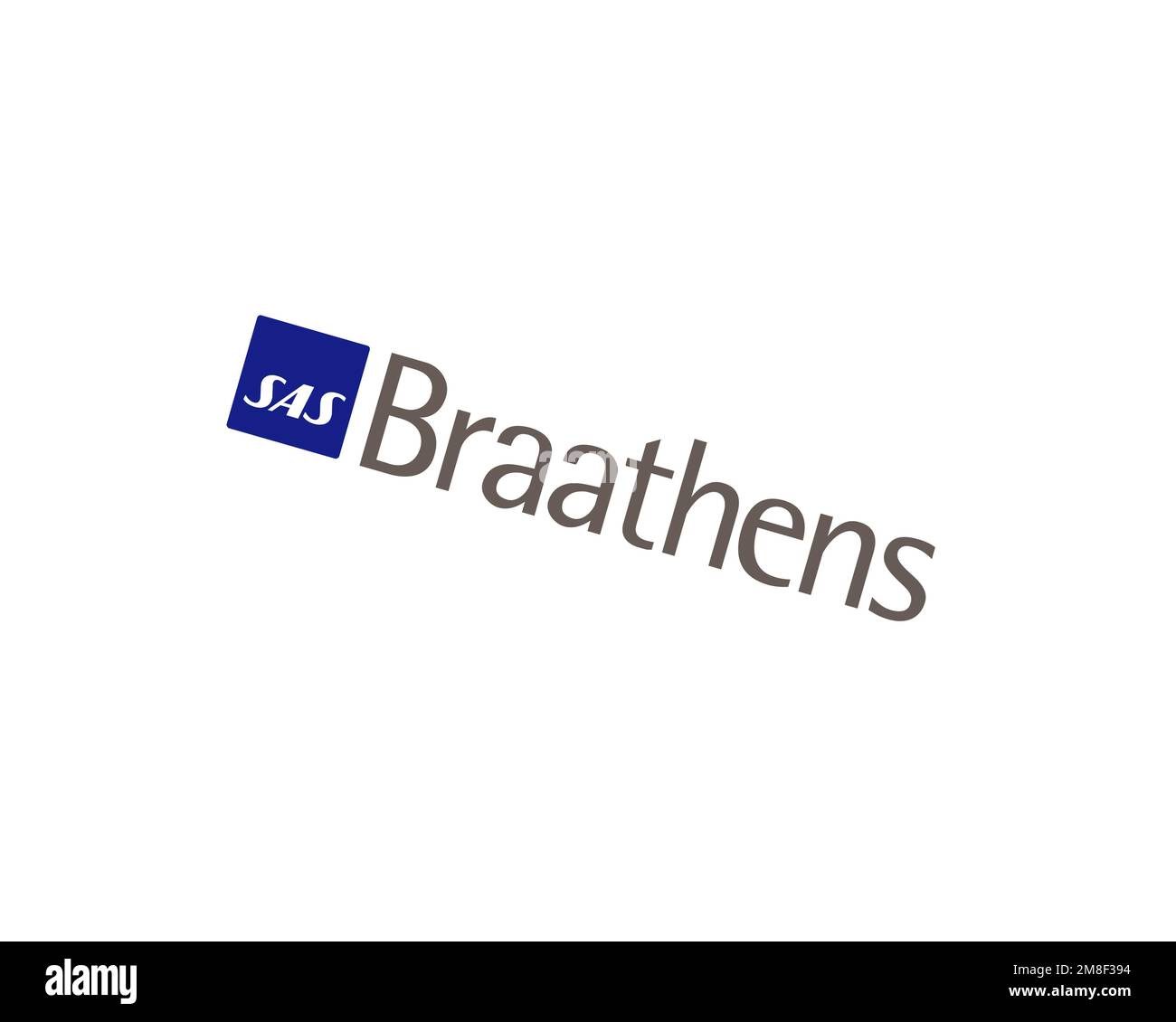 SAS Braathens, rotated logo, white background B Stock Photo - Alamy