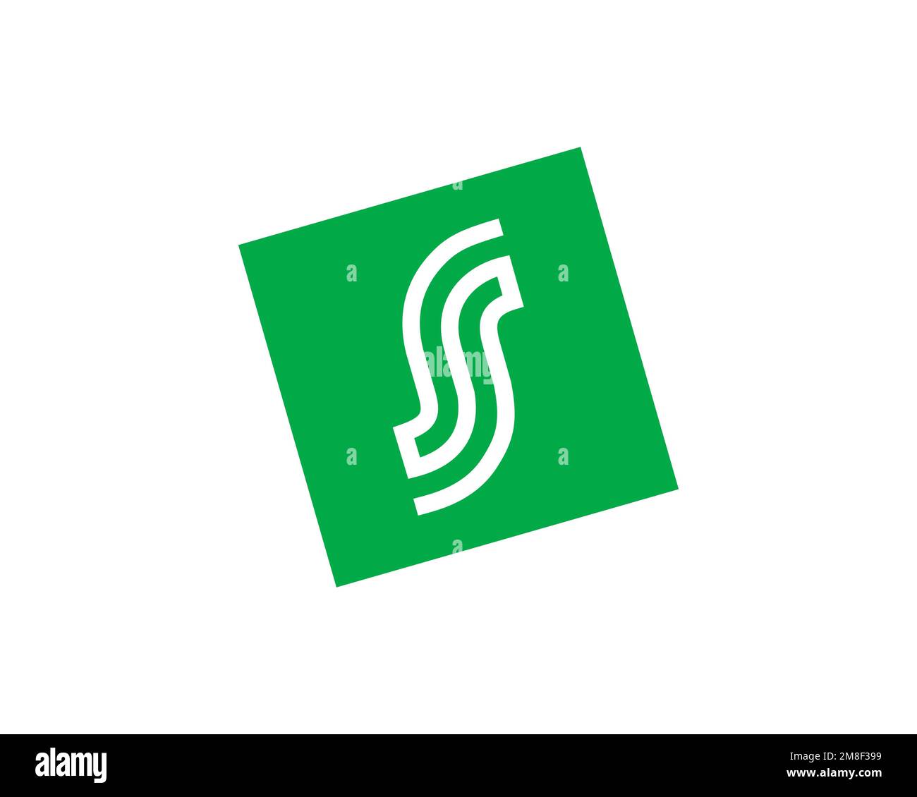 S Group, rotated logo, white background Stock Photo - Alamy