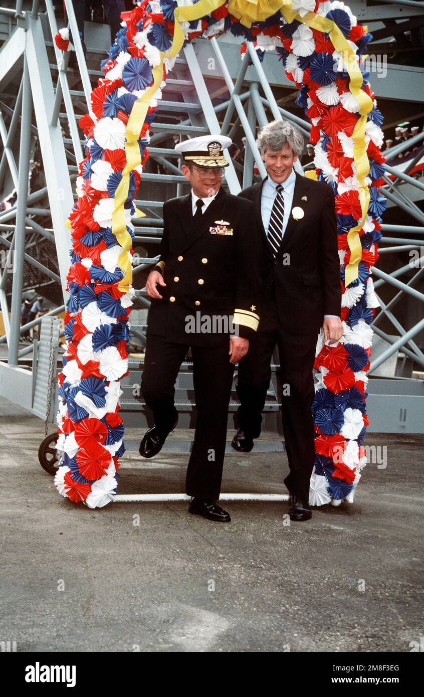 Rear Adm. George N. Gee, commander, Cruiser Destroyer Group Eight, and ...